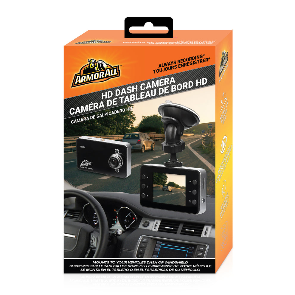 Armor All HD Dash Camera, 1080P Car Dashboard Camera with Suction Moun ...